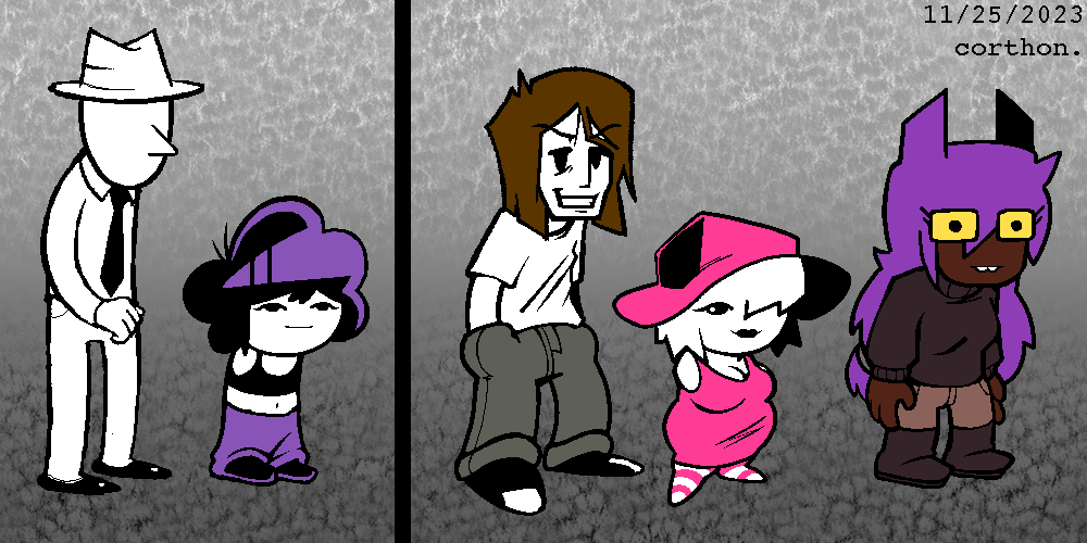 MSPA Booru - 2023 dad fankid fedora fullres hat jaggy lines ladycorthon ...