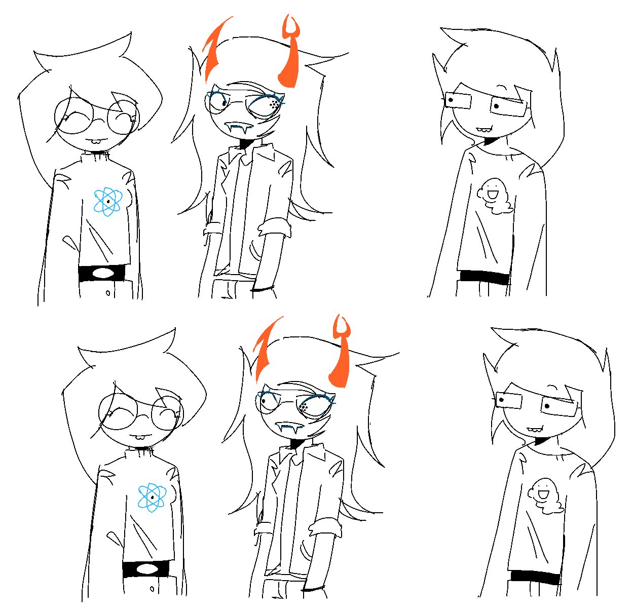 MSPA Booru - 2025 comic jade harley june egbert kid symbol lineart ...