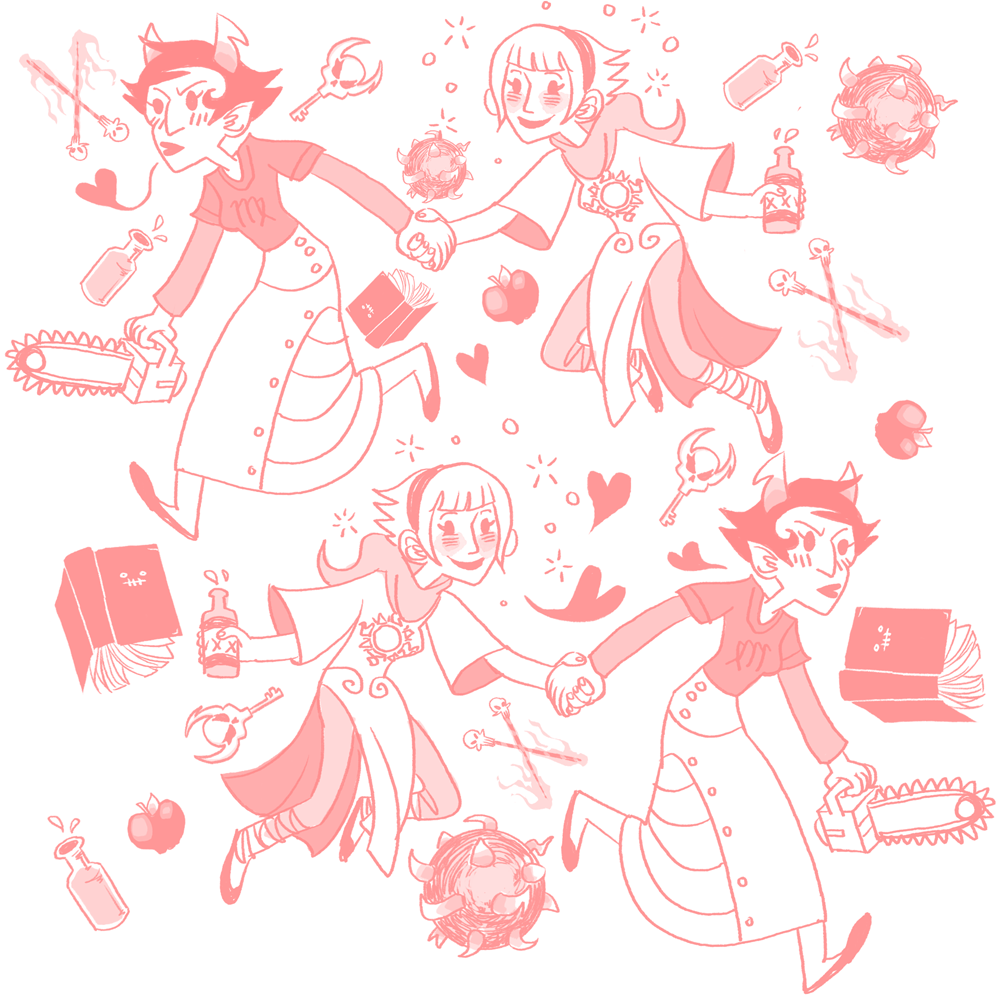 MSPA Booru - alcohol amber aspect symbol blush book chainsaw drunk rose ...