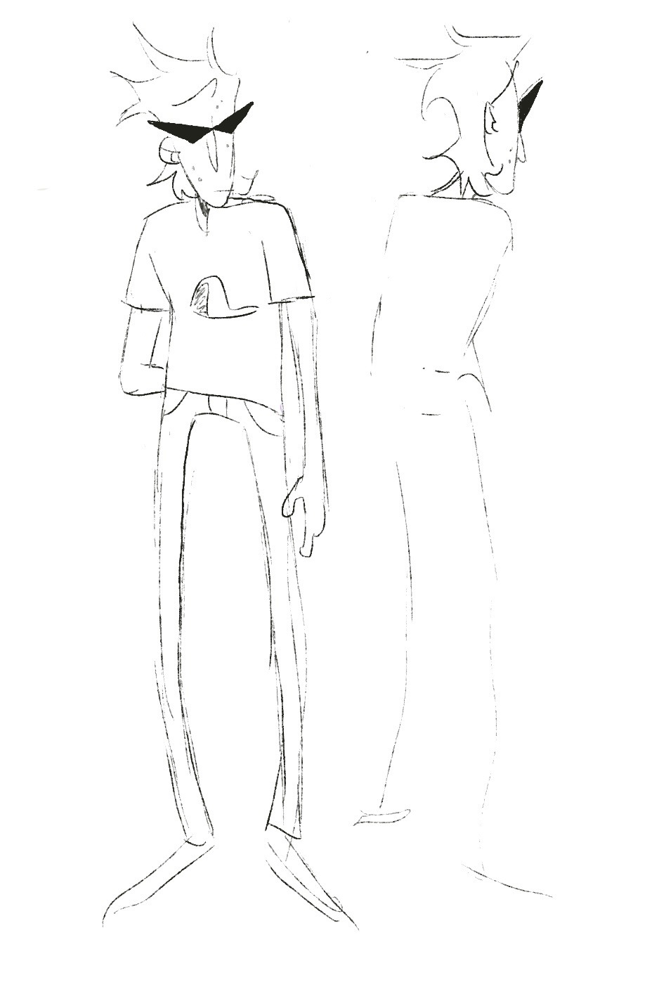 MSPA Booru - 2022 dirk strider grayscale iwasarob0t monochrome sketch ...