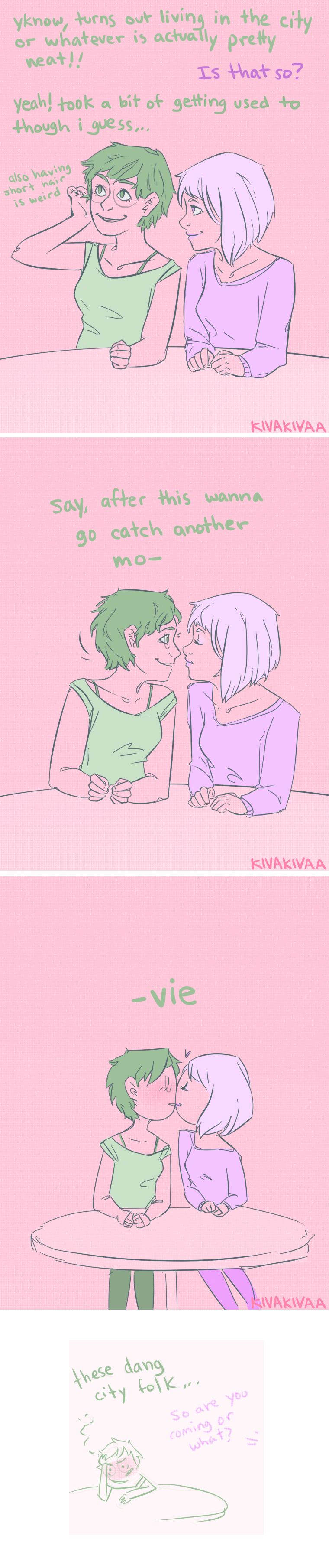 MSPA Booru - alternate hair blush comic guns and roses jade harley kiss ...