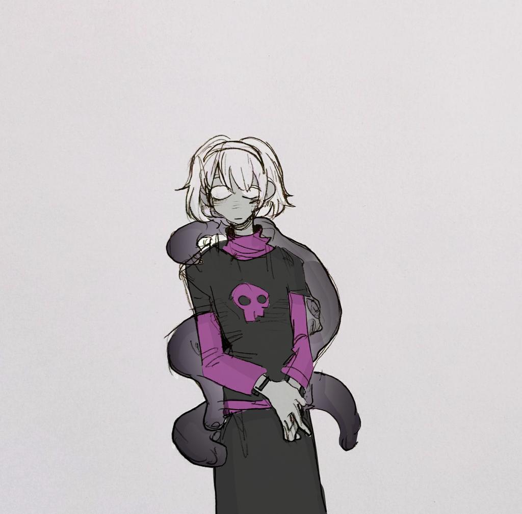 MSPA Booru - 2019 black squiddle dress classicteacup fullres grimdark ...
