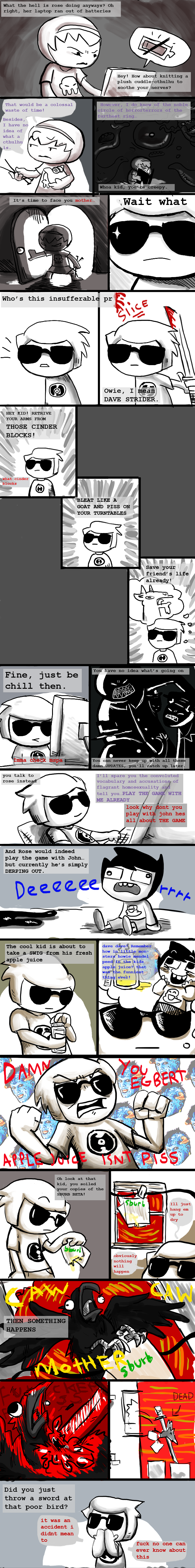 MSPA Booru - 2011 apple juice blood book cd clubs deuce comic computer ...