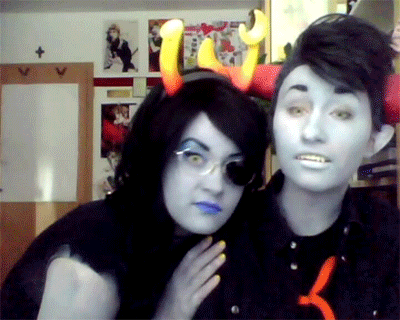 MSPA Booru - animated ask askirlspider8itch cosplay real life tavros ...