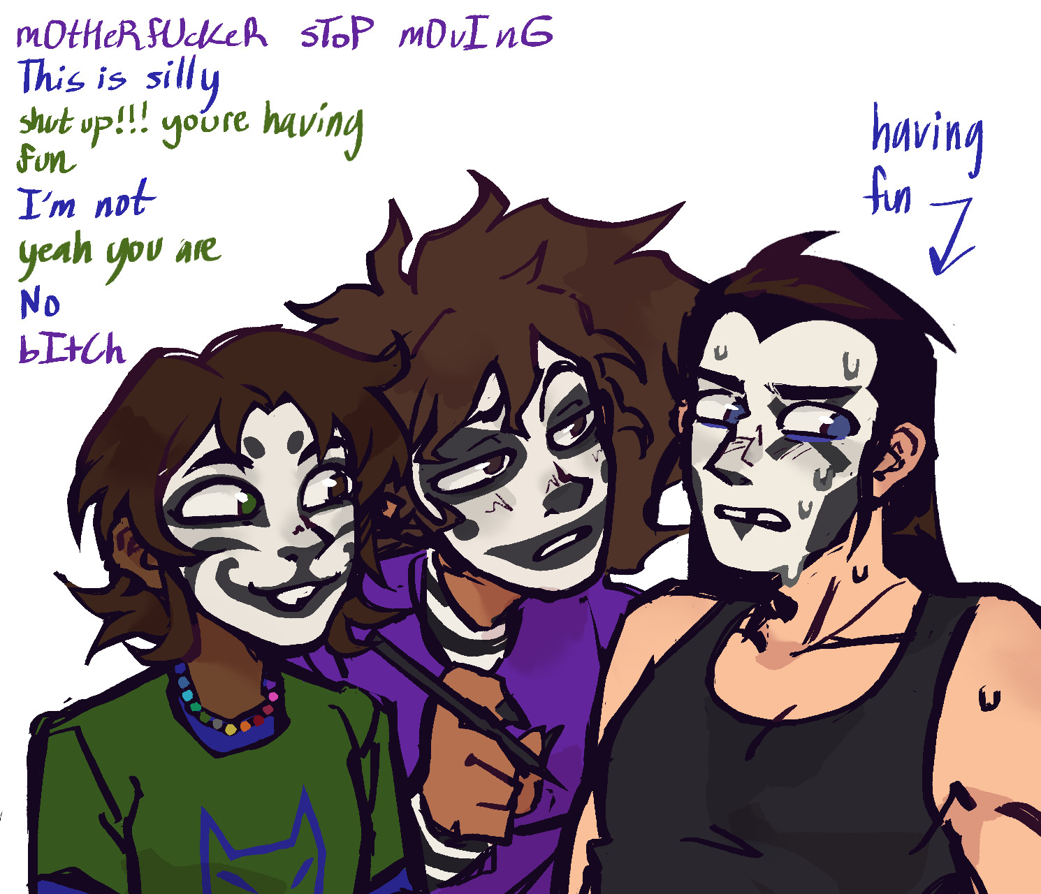 MSPA Booru - 2024 au bromance casual equius zahhak facepaint fullres ...