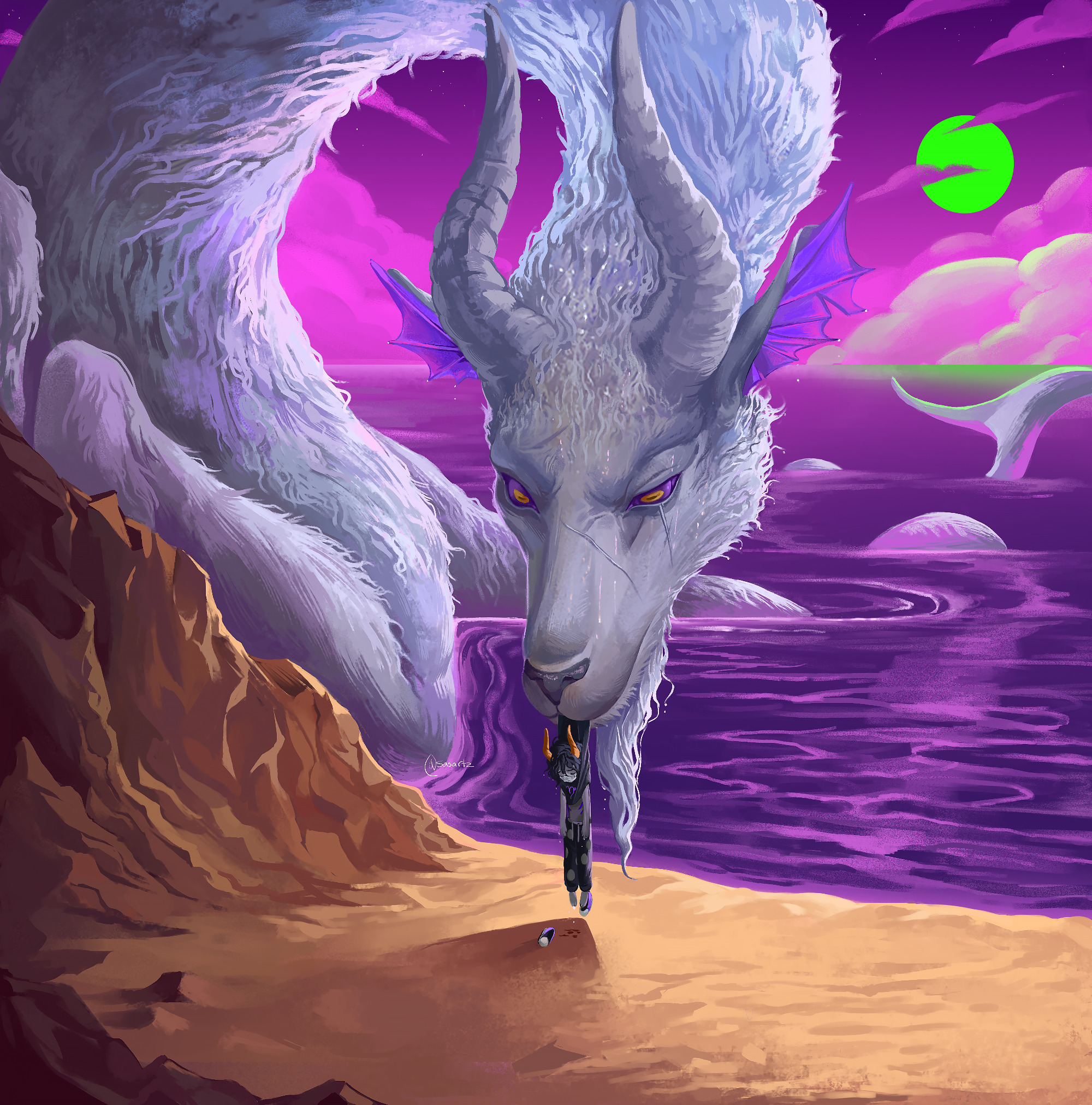 MSPA Booru - 2022 alternia carrying clouds faygo gamzee makara green ...