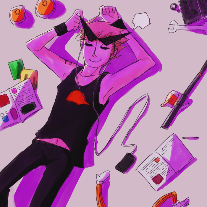 MSPA Booru - dirk strider headphones high angle kaia lil cal solo ...