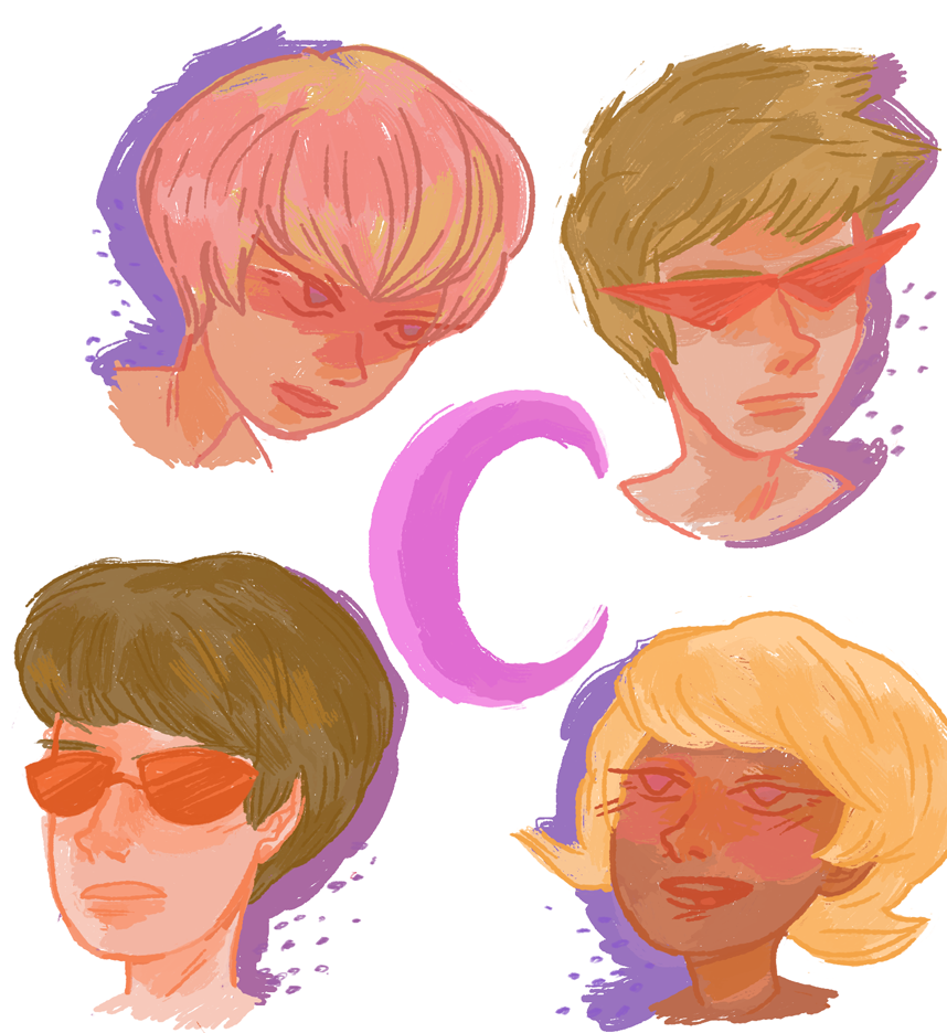 MSPA Booru - dave strider dirk strider dreamself ghoulbaby headshot ...