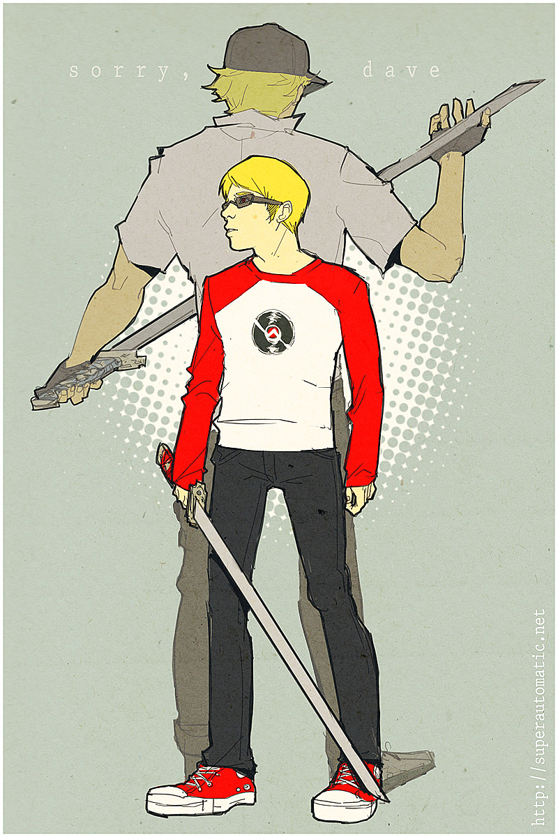 MSPA Booru - 2011 averyniceprince back to back bro dave strider katana ...