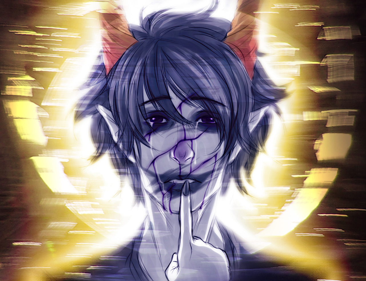 MSPA Booru - blood broken source crying gamzee makara guttyworks ...