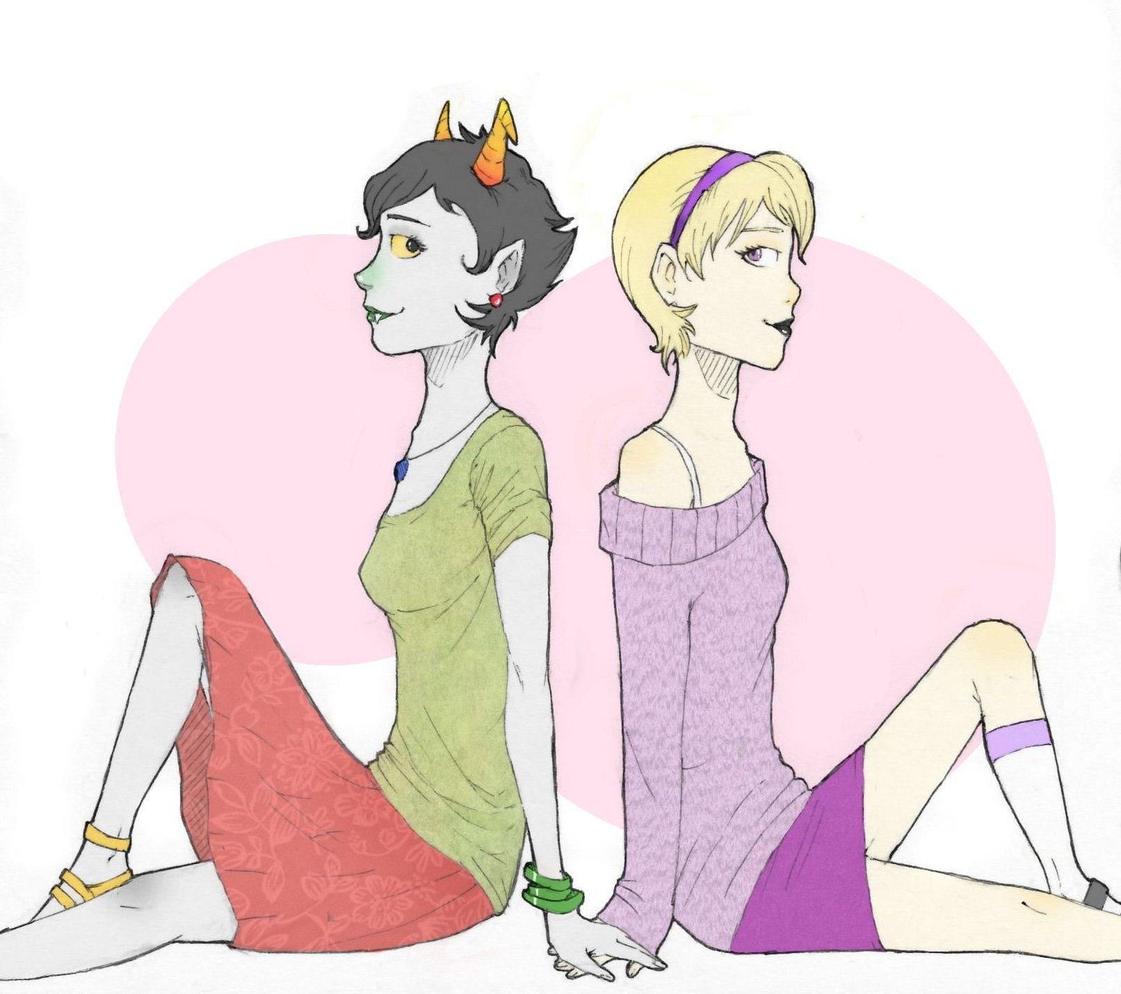 MSPA Booru - back to back holding hands kanaya maryam profile redrom ...