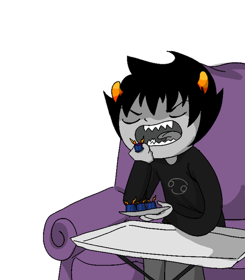 MSPA Booru - 2012 askcr33pernepeta food karkat vantas solo | 49291