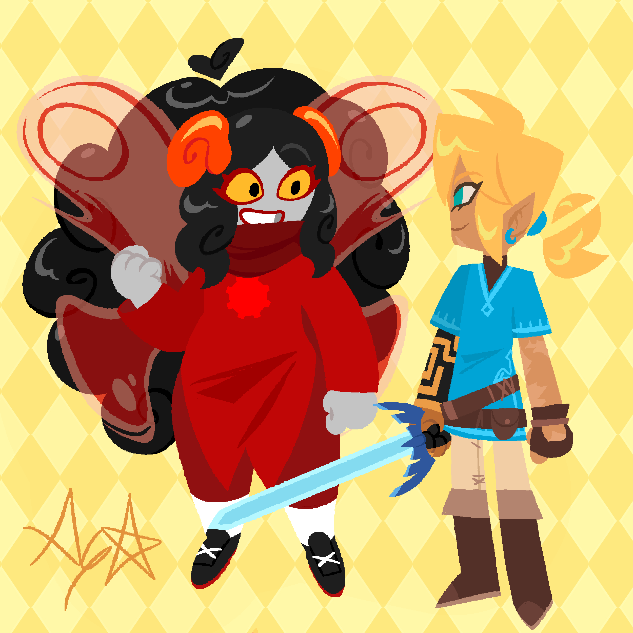MSPA Booru - 2023 aradia megido fullres godtier gusherly jaggy lines maid nintendo sword the ...