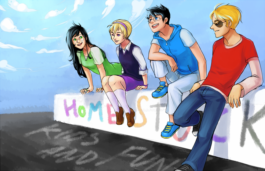 MSPA Booru - beta kids casual clouds dave strider fashion jade harley ...