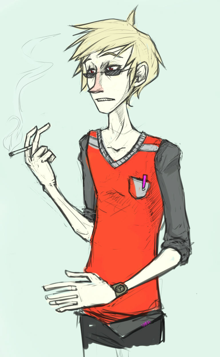 MSPA Booru - alpha dave dave strider deadling smoking solo | 70234