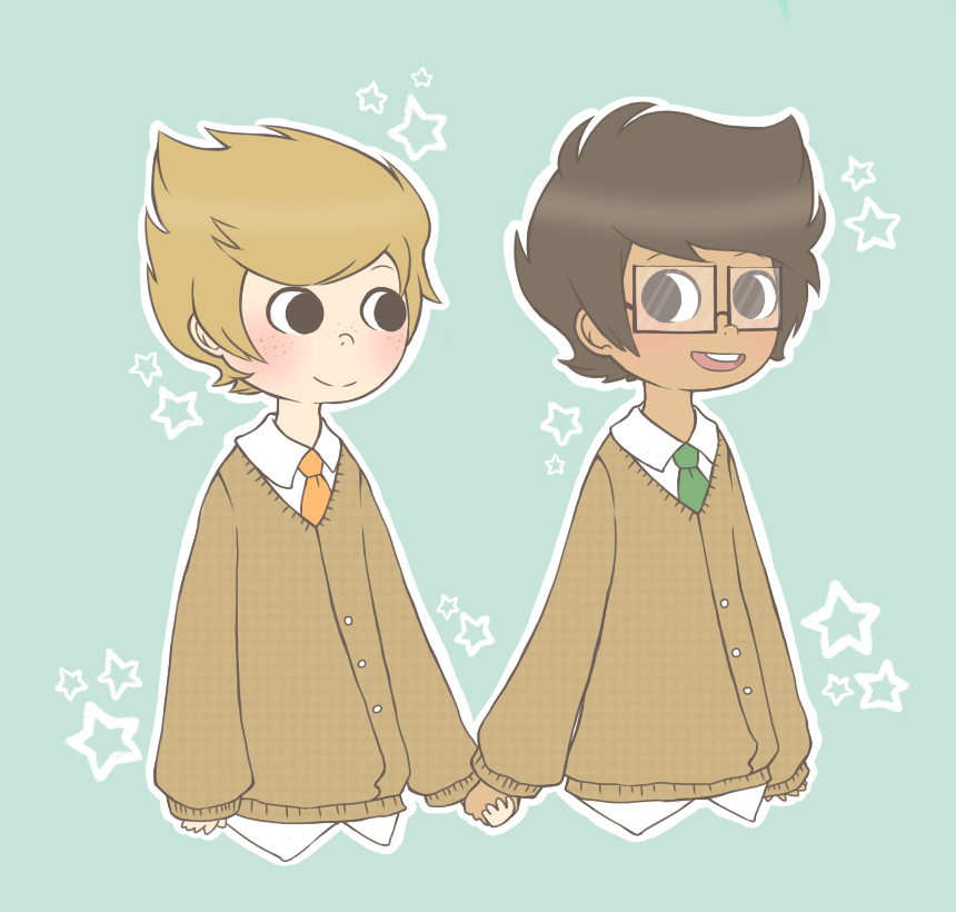 MSPA Booru - dirk strider freckles holding hands jake english pumpkin ...