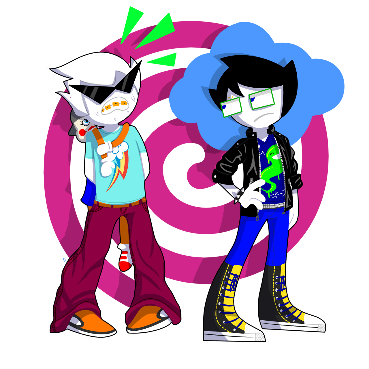 MSPA Booru - casual dirk strider fashion john egbert lil cal my little ...