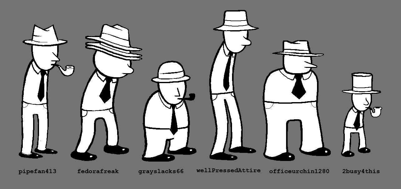 MSPA Booru - 2025 2busy4this dad fedora fedorafreak fullres grayscale ...