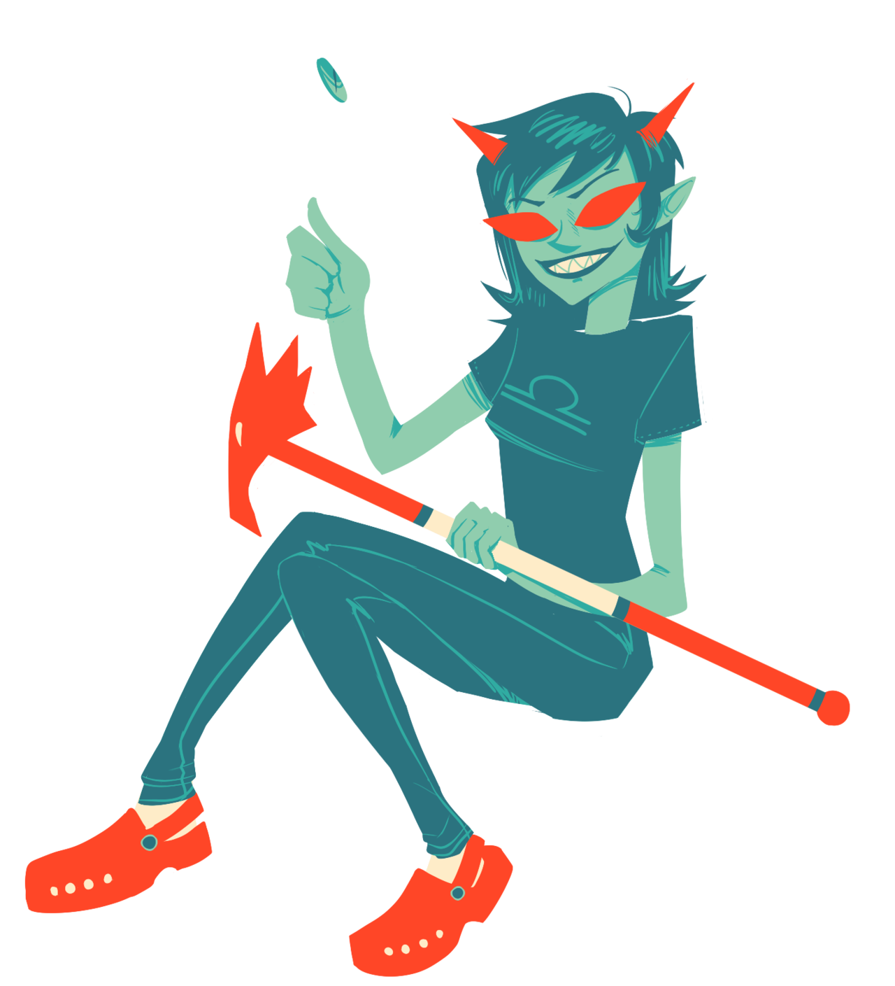 MSPA Booru - capitulum dragon cane limited palette sitting solo terezi ...