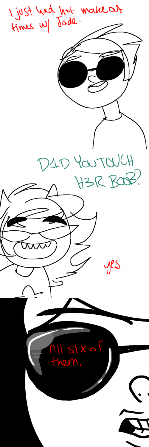 MSPA Booru - comic dave strider grayscale hottang redrom shipping ...