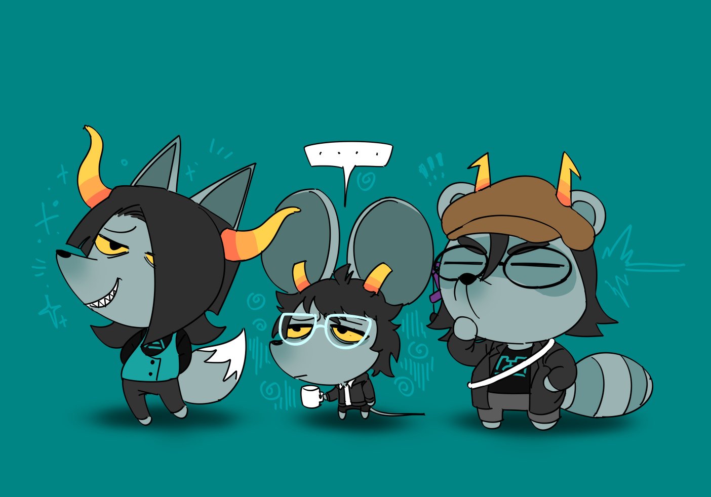 MSPA Booru - ... 2018 animalstuck beverage fullres hiveswap hninke ...