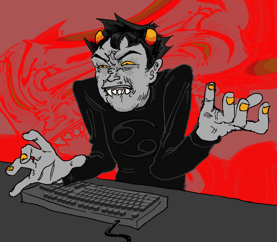 MSPA Booru - 2020 computer jaggy lines karkat vantas radicaldude42 solo ...