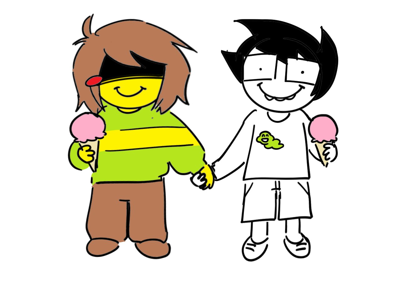 MSPA Booru - 2025 crossover deltarune food fullres holding hands john ...
