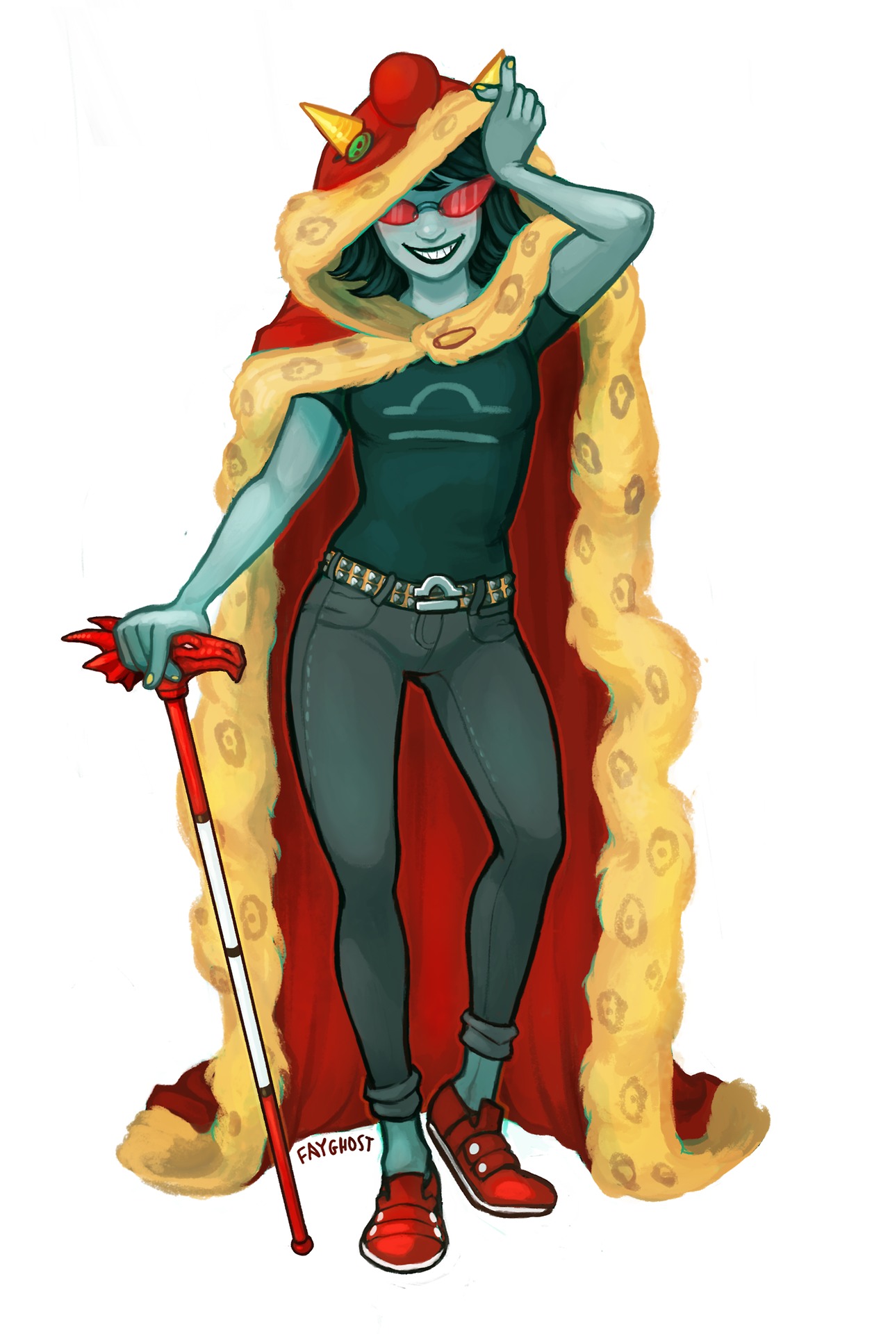 MSPA Booru - dragon cape dragon cane fashion fayghost solo terezi ...