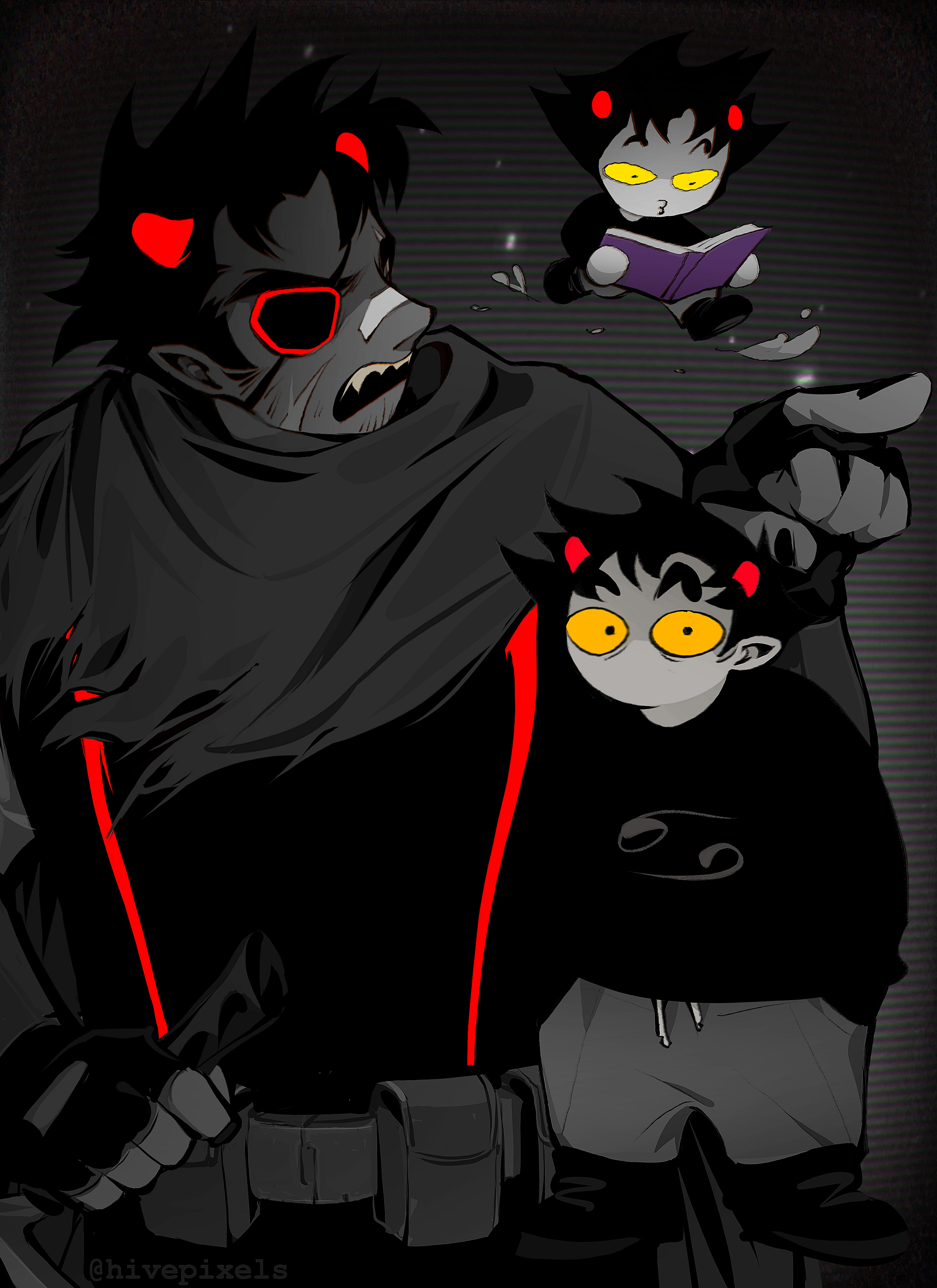 MSPA Booru - 2024 beescake book candy timeline chibi eyepatch fullres ...