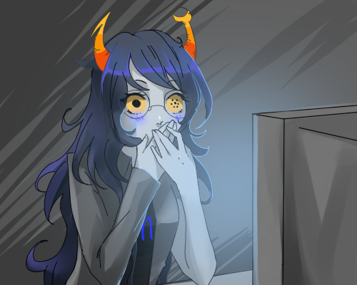 MSPA Booru - blush computer gamma panel redraw solo vriska serket | 120172