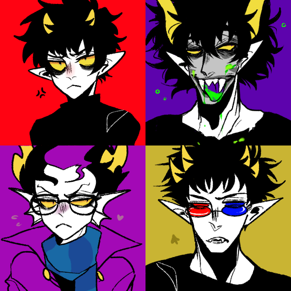 MSPA Booru - 2022 enochmoller eridan ampora gamzee makara headshot ...