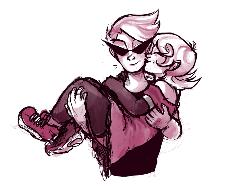 MSPA Booru - carrying dirk strider foxy kittyknit dress kiss miupoke ...