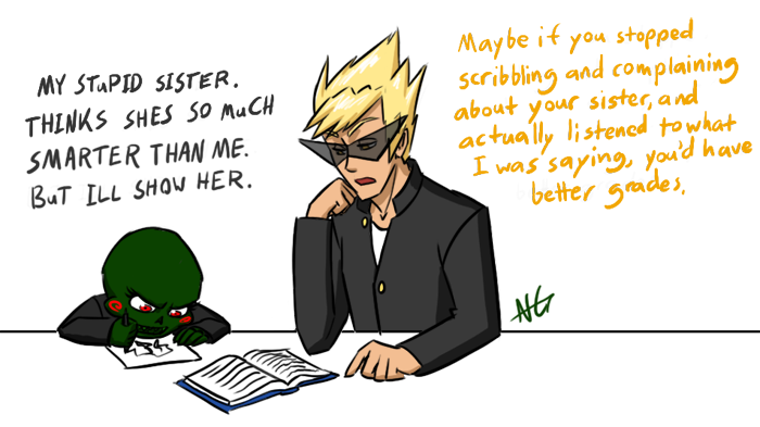 MSPA Booru - 2013 au caliborn coley-wog dirk strider suit text | 97786