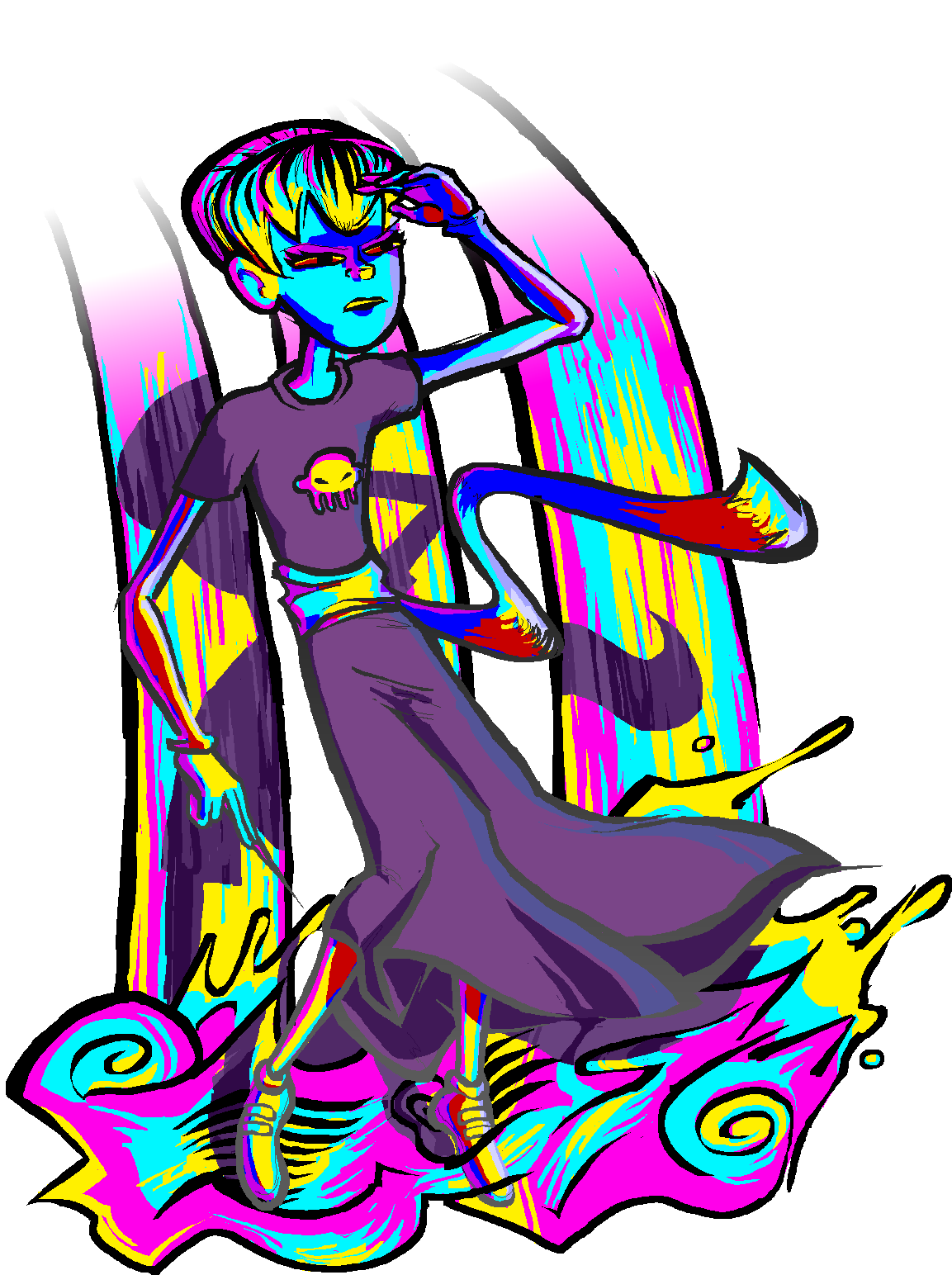 MSPA Booru - 2017 black squiddle dress eyestrain land of light and rain ...