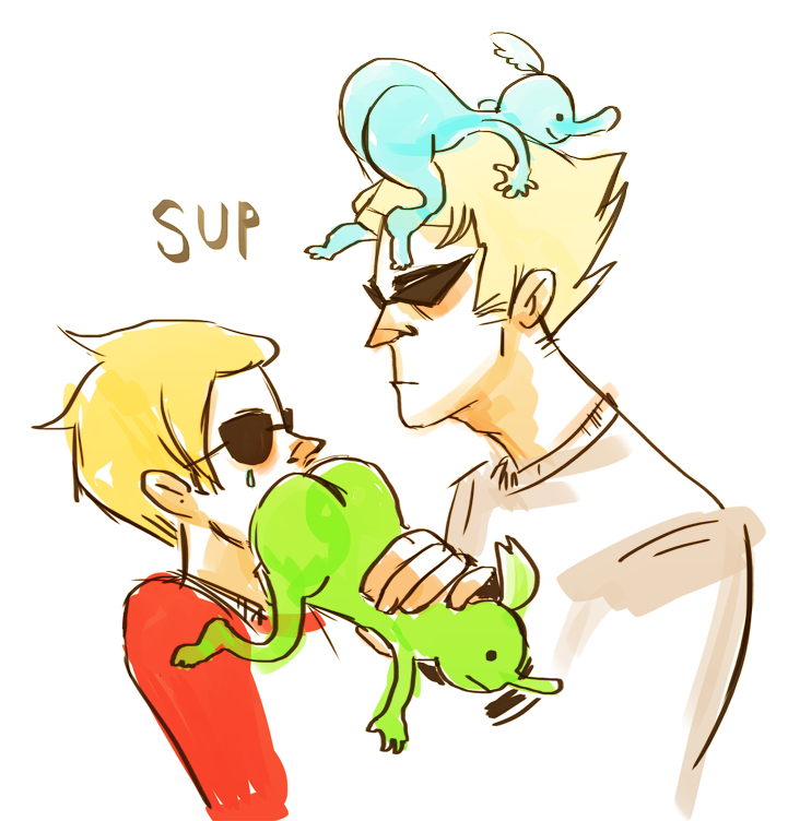 MSPA Booru - bro dave strider kingkaiser red baseball tee smuppets | 72619