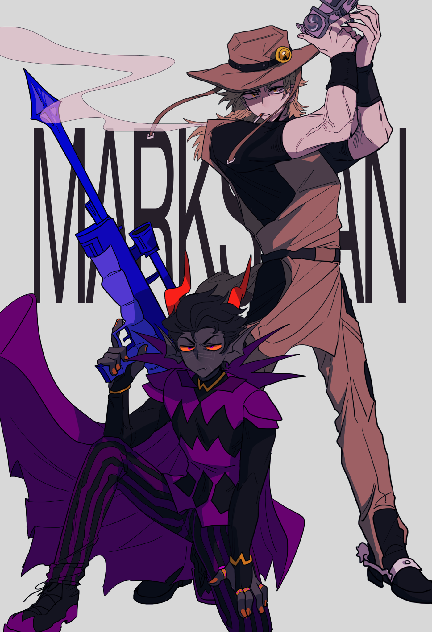 MSPA Booru - 2022 ahab's crosshairs ancestors crossover gun jojo's ...