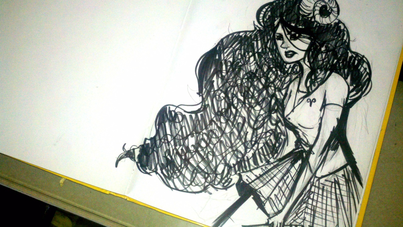 MSPA Booru - 0-banana-0 aradia megido grayscale solo | 134537