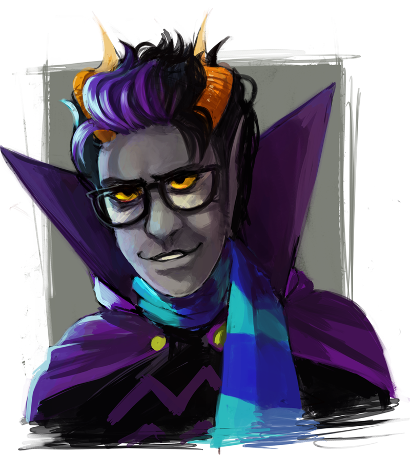 MSPA Booru - eridan ampora headshot request smiling eridan solo sxae ...