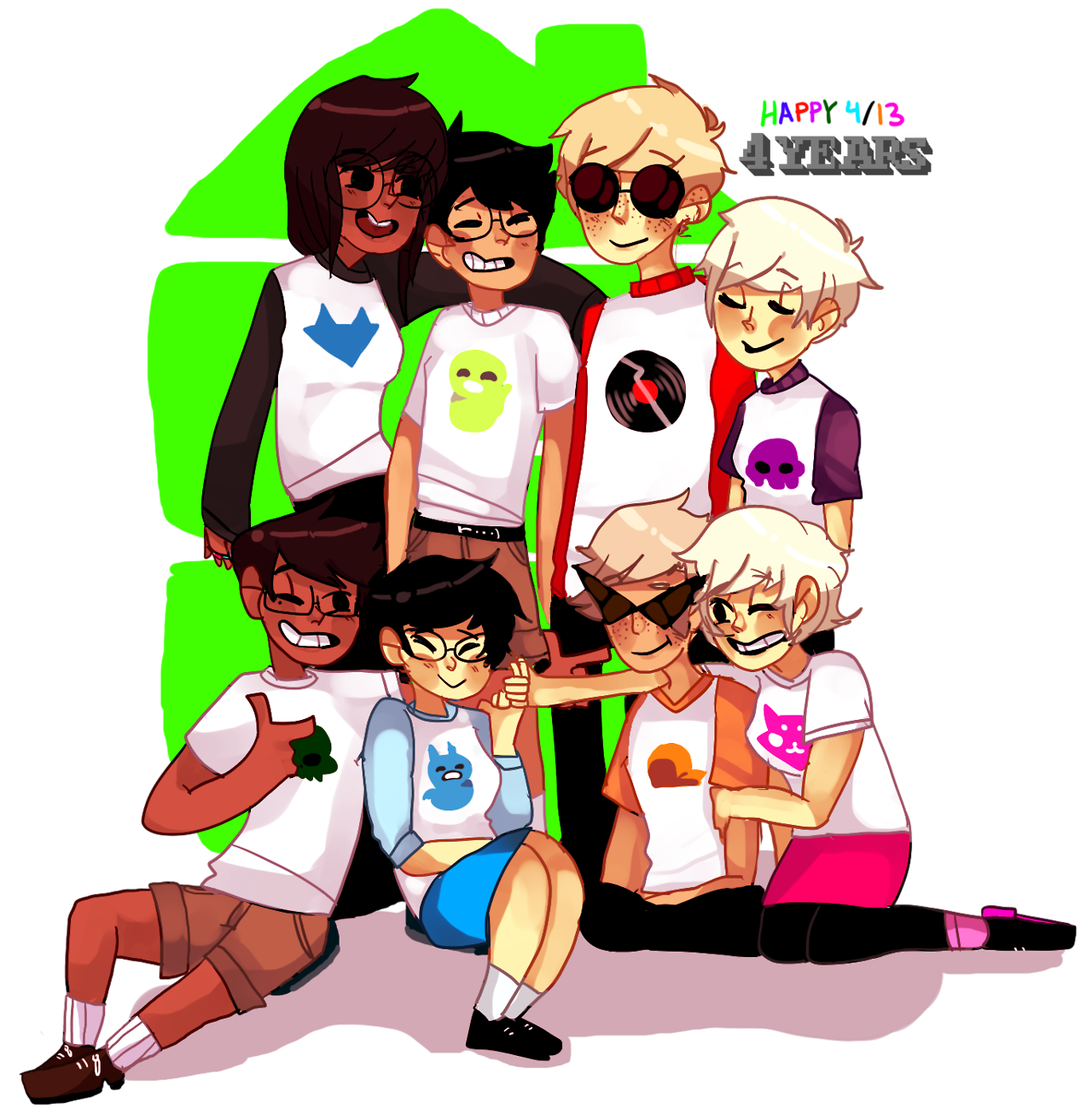 MSPA Booru - 413 all kids alpha kids beta kids broken source dave strider dirk strider ...