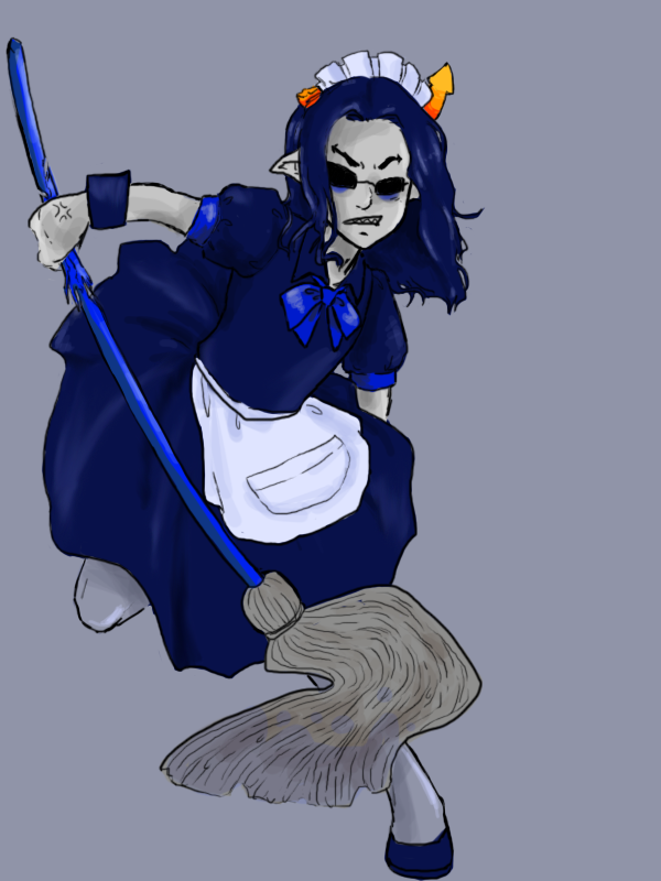 MSPA Booru - crossdressing equius zahhak saucy maid outfit seamania ...