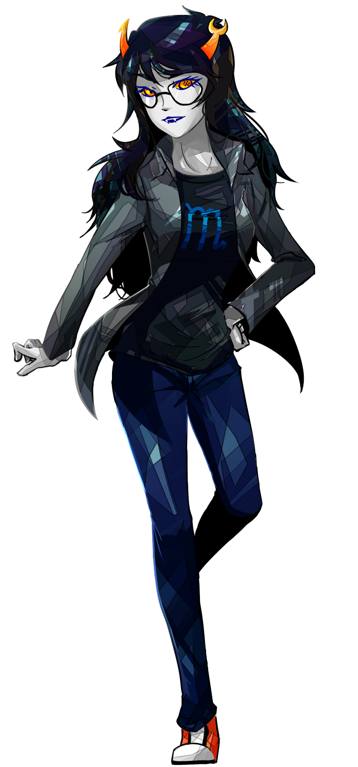 MSPA Booru - cake-is-alive solo transparent vriska serket | 113020