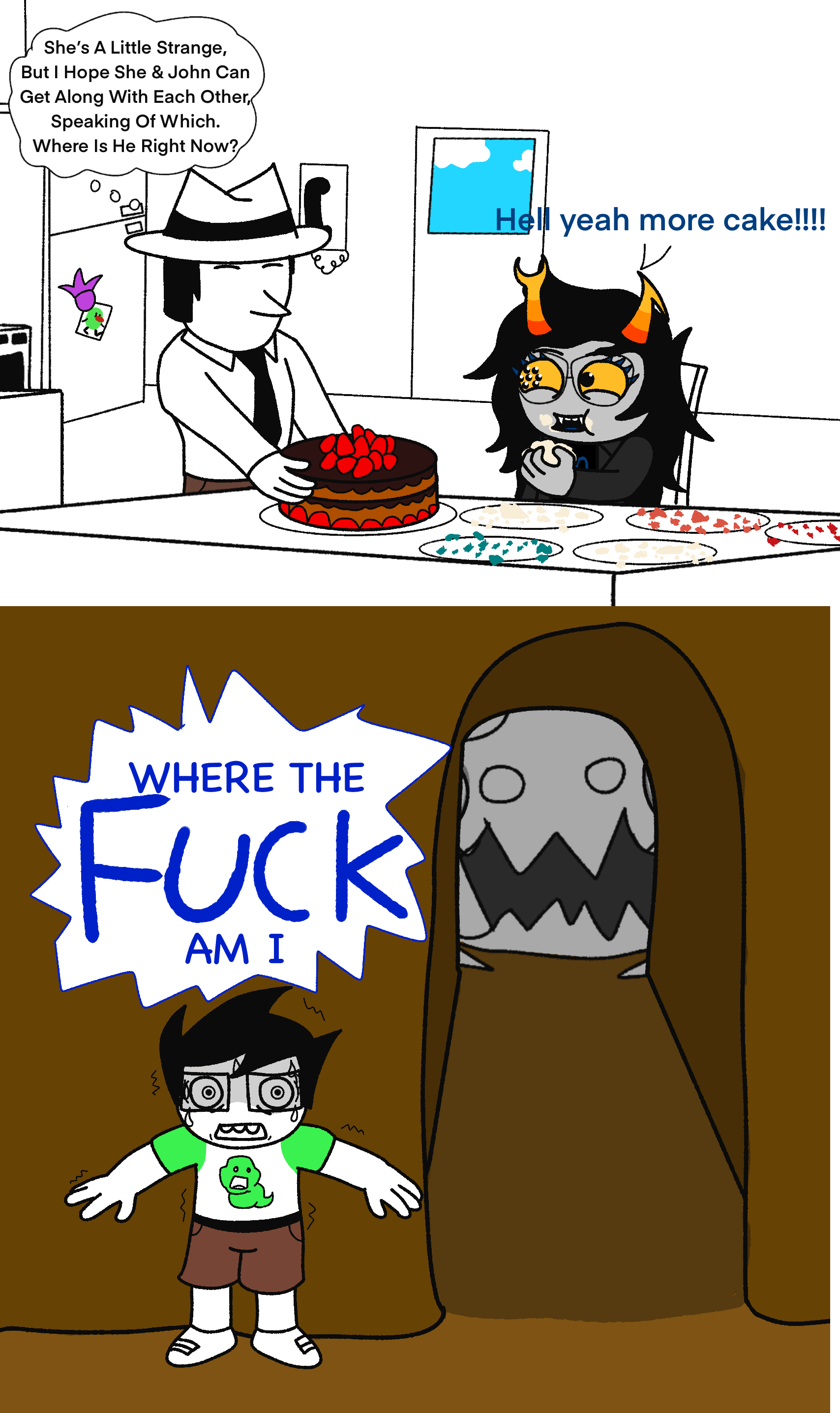 MSPA Booru - 2025 cake comic dad fullres john egbert lusus spidermom ...