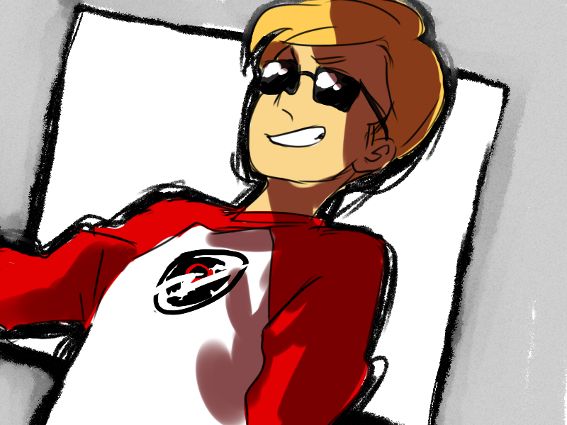 MSPA Booru - dave strider headshot red baseball tee solo spacedrunk | 83703
