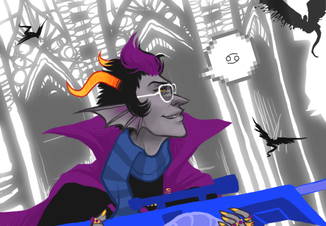 MSPA Booru - ahab's crosshairs angel clarrisa eridan ampora land of ...