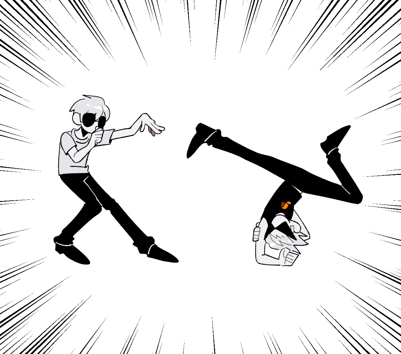 MSPA Booru - 2020 casual dancing dave strider dirk strider space potatoz strong tanktop | 186996