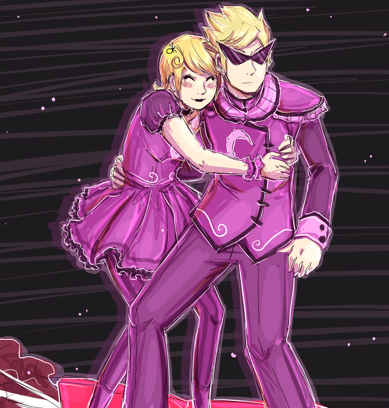 MSPA Booru - cosmickidder dirk strider dreamself hug panel redraw roxy ...