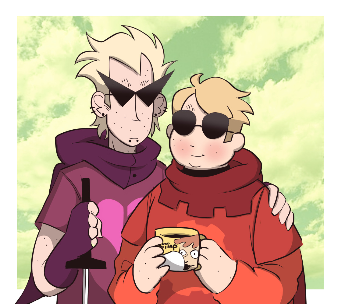 MSPA Booru - 2024 arm around shoulder chubstuck dave strider dirk ...