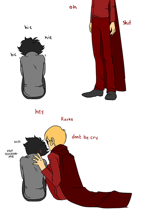 MSPA Booru - back angle bromance comic crying dave strider godtier ...
