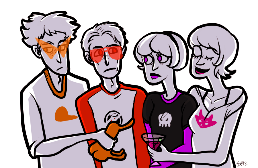 MSPA Booru - alcohol black squiddle dress dave strider dirk strider ...