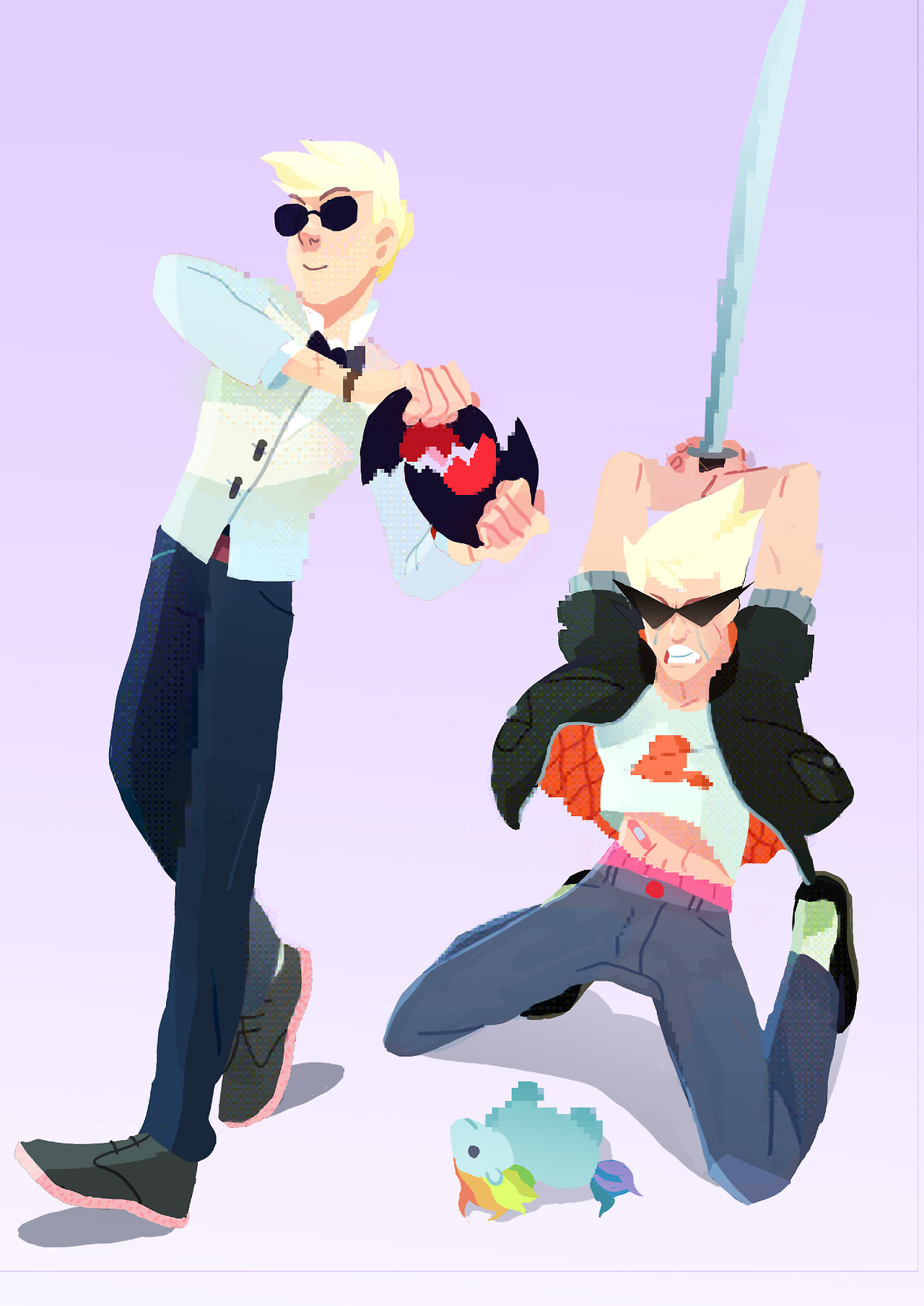 MSPA Booru - dave strider dirk strider pixel steinlo suit unbreakable ...
